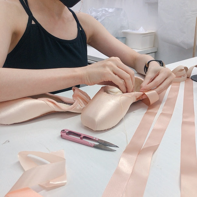 Ballet Pointe Shoe Ribbons Sewing Workshop – Free Movement™ Dance Solutions